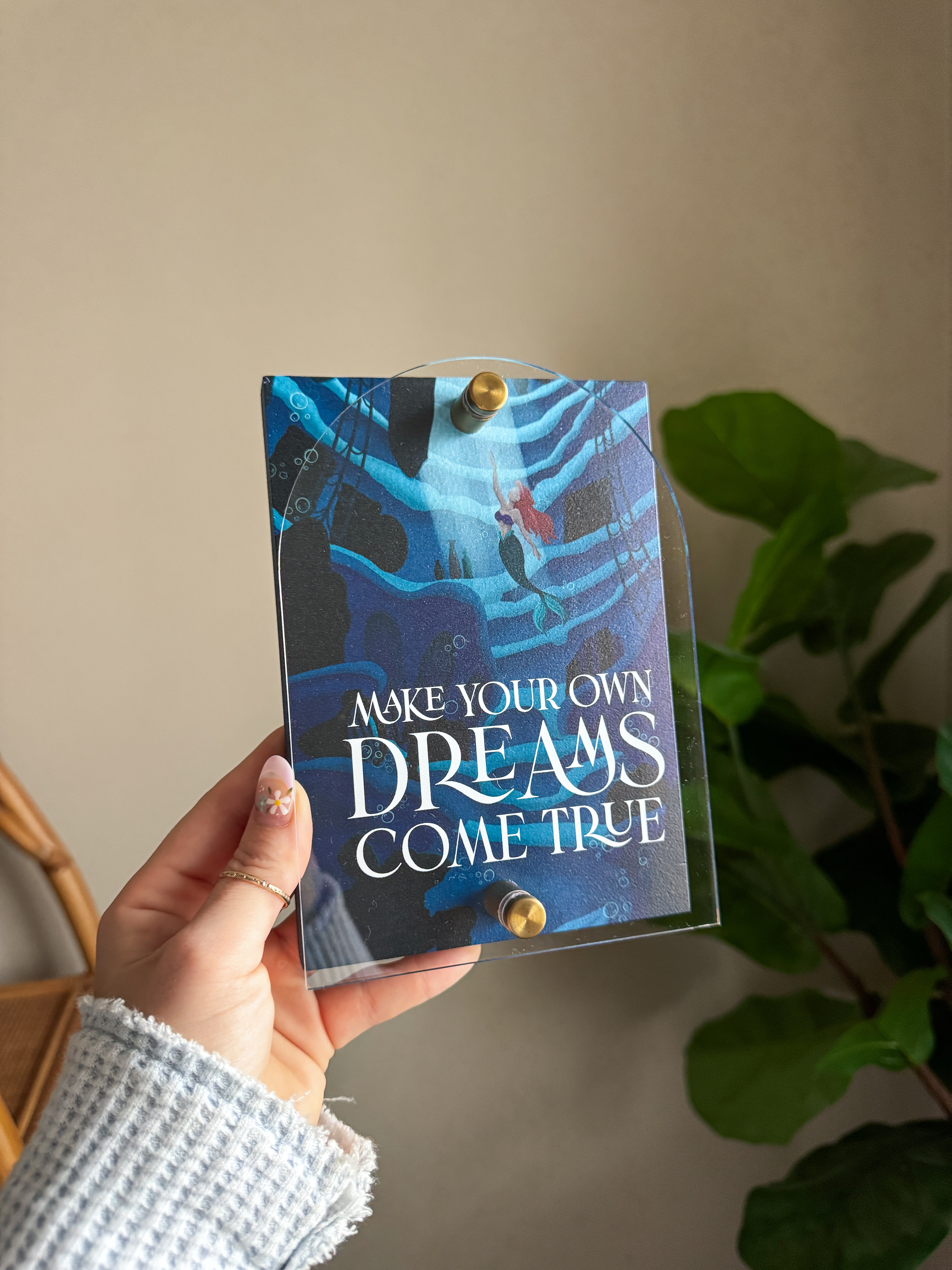 Make Your Own Dreams Mini Block Sign – Castle Bound Supply Co